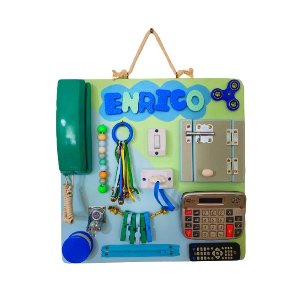 Painel Sensorial - 45x45cm Masculino - JK Sensorial